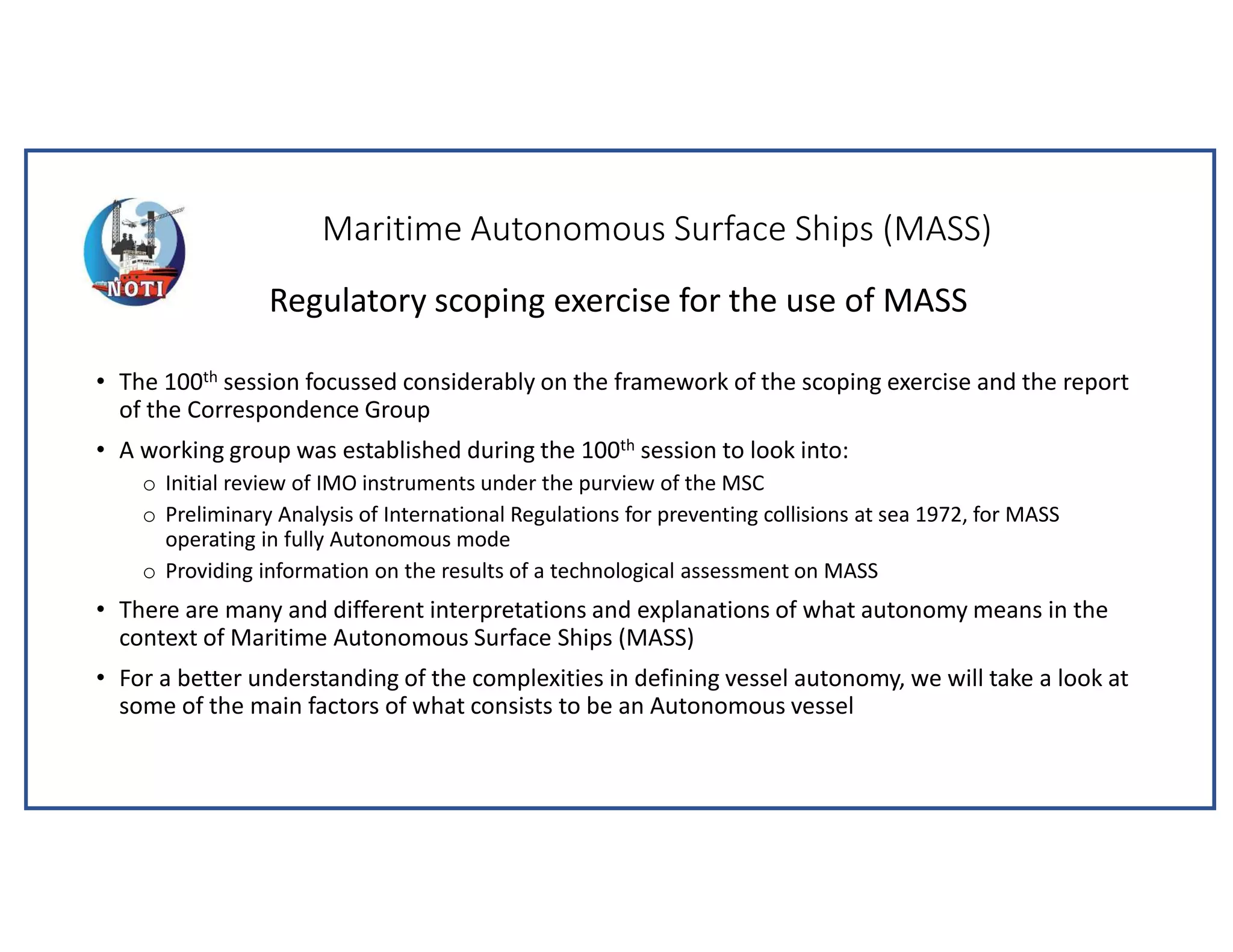 Imo msc 100 a gist | PDF