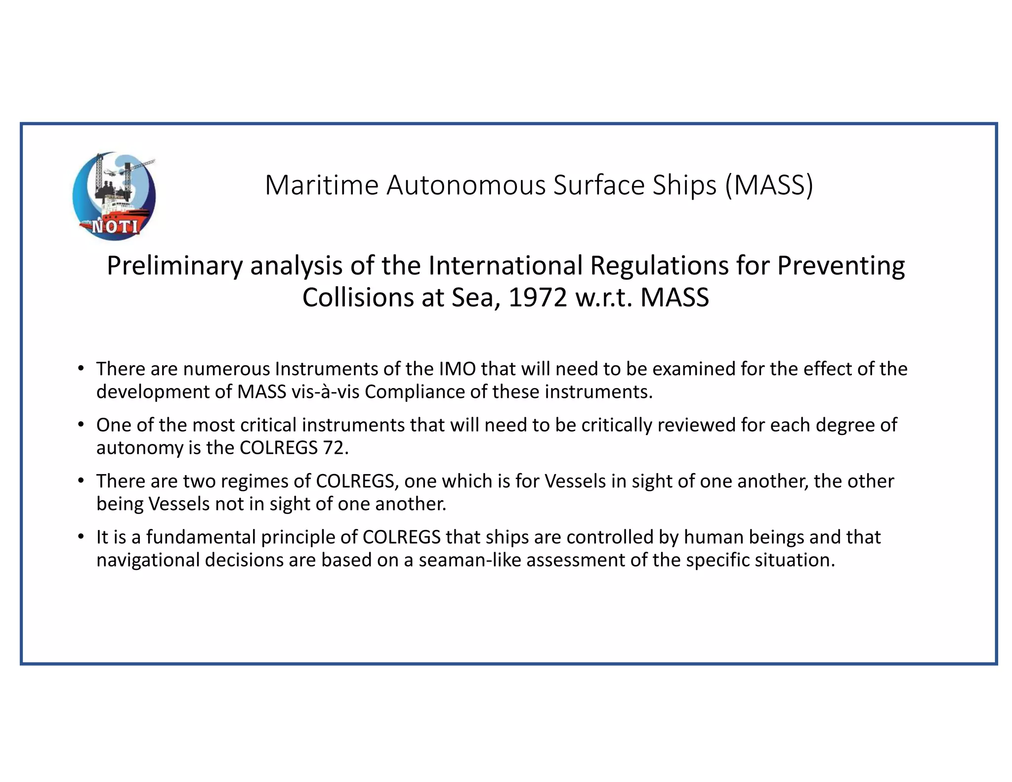 Imo msc 100 a gist | PDF