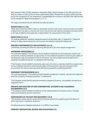 Imo resolution msc | DOCX
