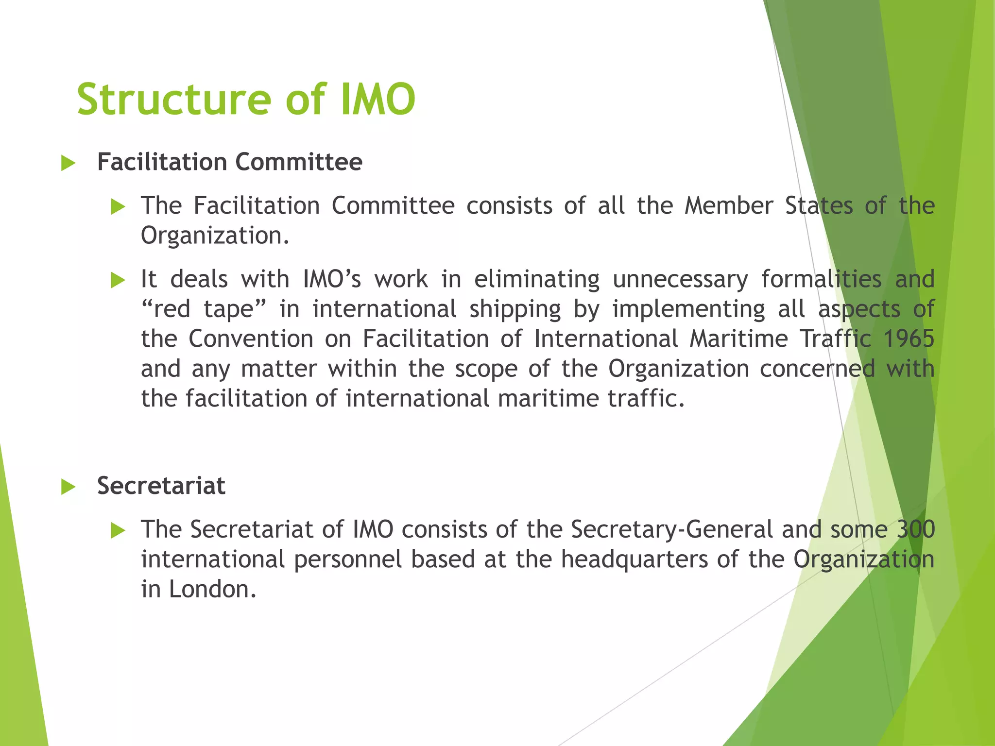 Imo – the international maritime organization | PPTX