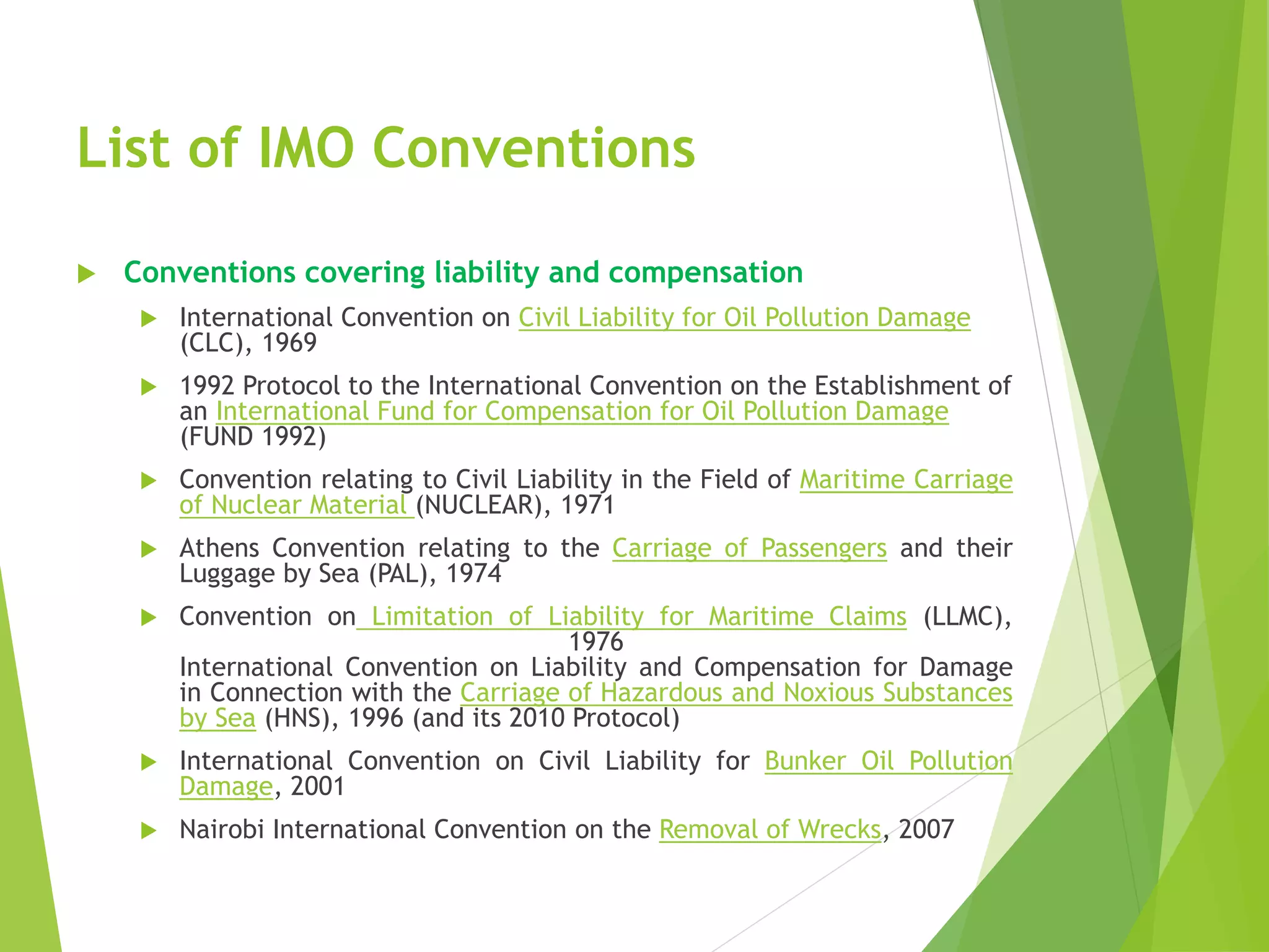 Imo – the international maritime organization | PPTX