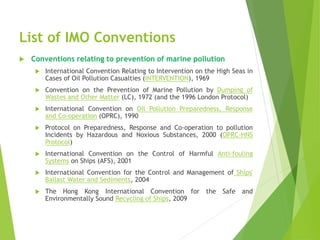 Imo – the international maritime organization | PPTX