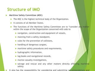 Imo – the international maritime organization | PPTX