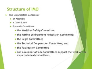 Imo – the international maritime organization | PPT