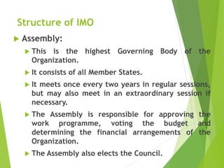 Imo – the international maritime organization | PPT