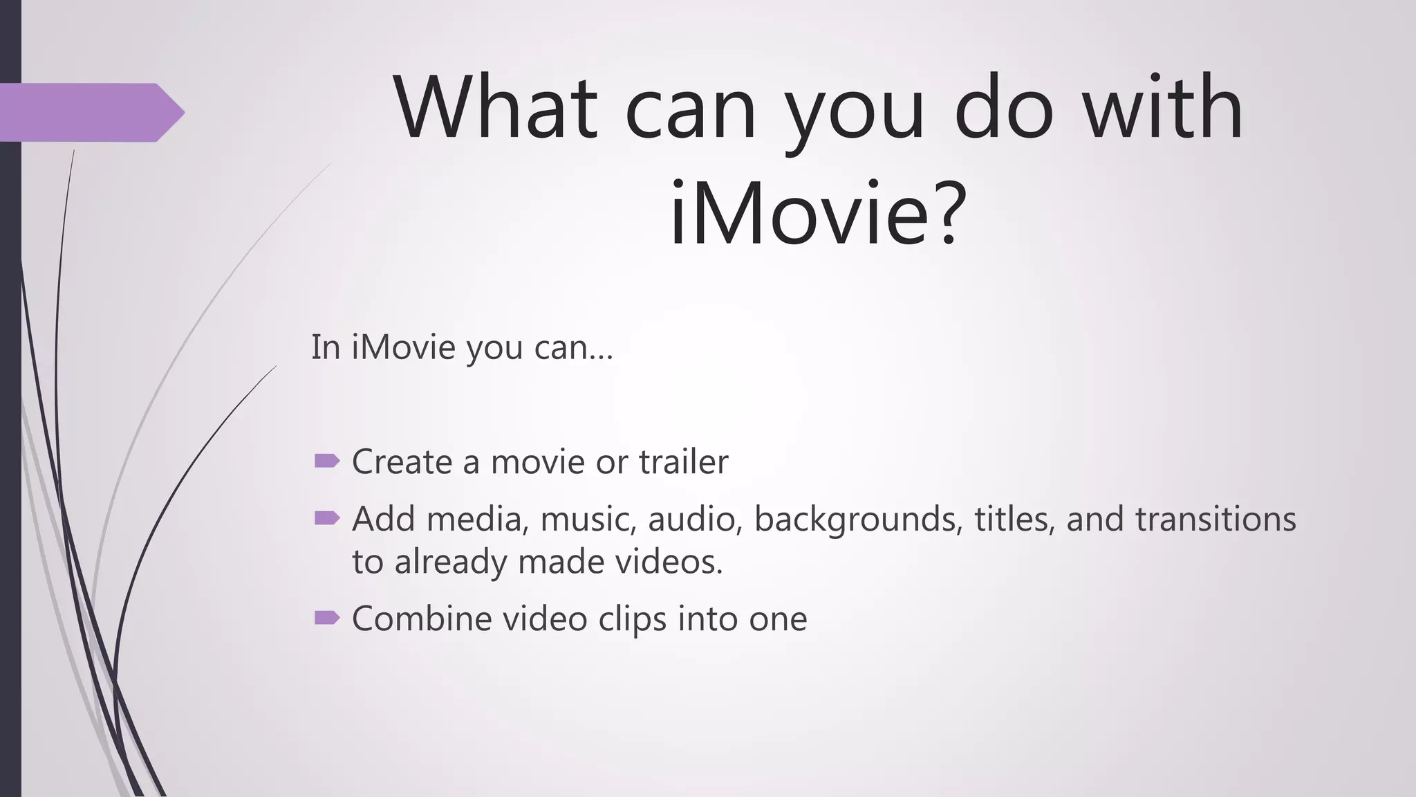 iMovie introduction | PPTX