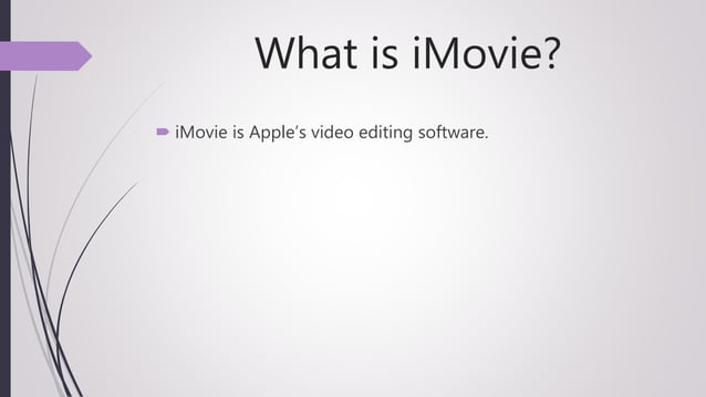 iMovie introduction | PPTX