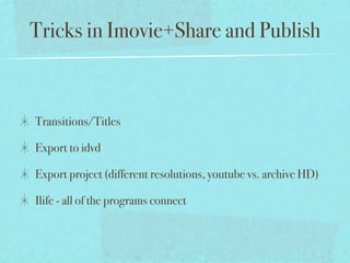 Imovie presentation | PPT