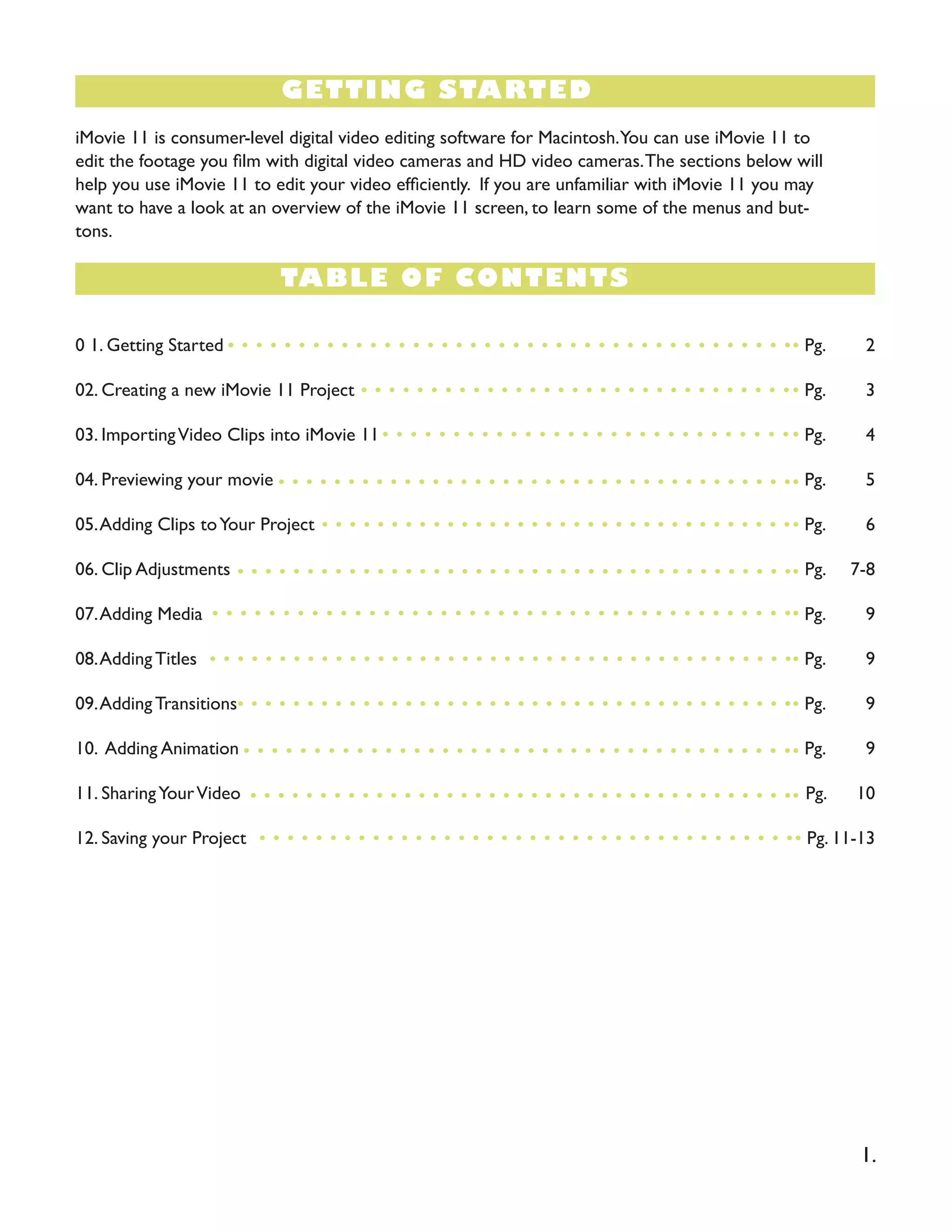 Imovie tutorial | PDF