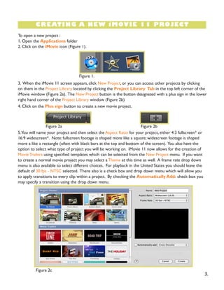 Imovie tutorial | PDF