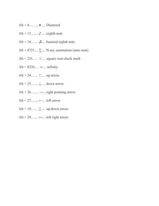 How to make Symbol with Keyboard | PDF