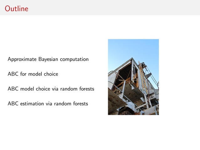 random forests for ABC model choice and parameter estimation | PPT