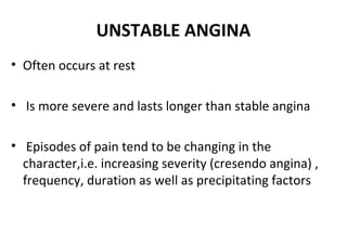 Management of Angina Pectoris | PPT