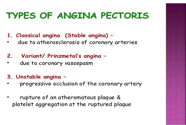 Management of Angina Pectoris | PPT | Heart and Cardiovascular Diseases ...