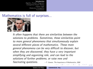 Pure Algebra to Applied AI: a personal journey | PPT