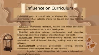 Philosophy of education, Idealism, Realism | PPTX