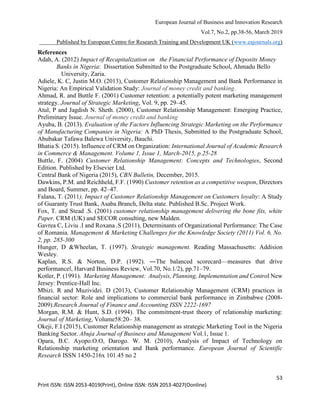 Impact of-customer-relationship-management-crm-on-the-performance-of-deposit-money-banks- | PDF