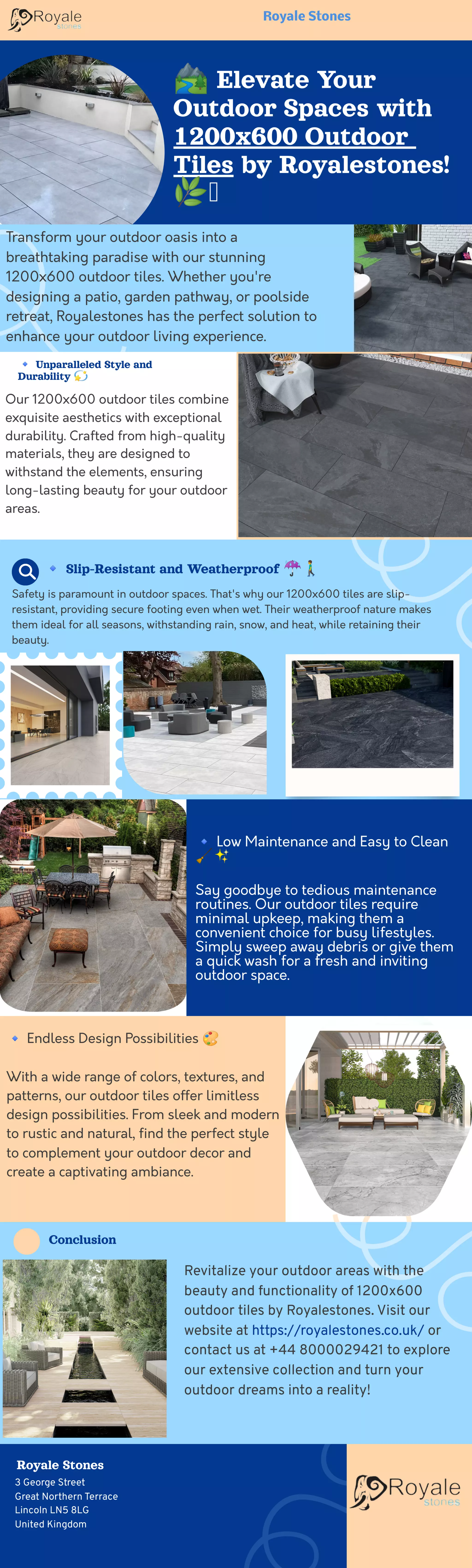 1200x600 Outdoor Tiles - Royale Stones | PDF