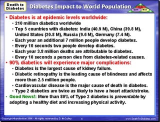 Death to Diabetes: Impact of Type 2 Diabetes | PPT