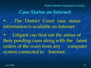 Impact Of ICT on Justice Delivery System | PPT
