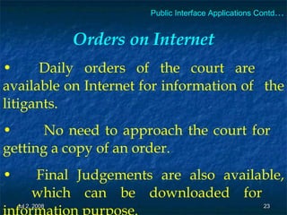 Impact Of ICT on Justice Delivery System | PPT