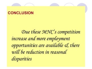 Impact Of Multinational Companies | PPT