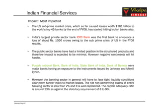 Impact On Global Financial Turmoil On Indian Markets | PPT