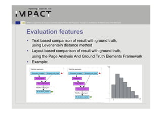 IMPACT Interoperability and Evaluation Framework. Clemens Neudecker | PDF