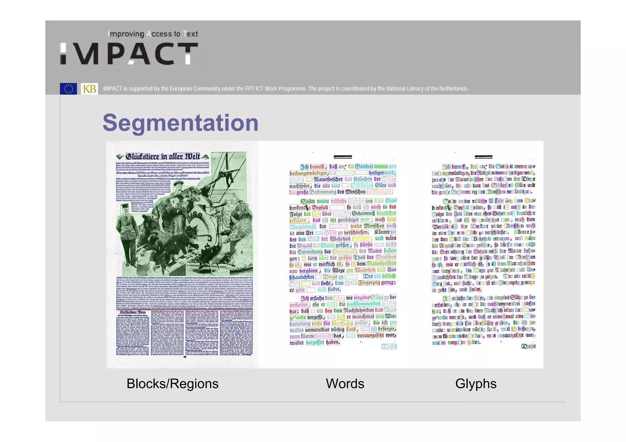 IMPACT OCR in a nutshell. Clemens Neudecker | PDF | Desktop Publishing | Computer Software and ...