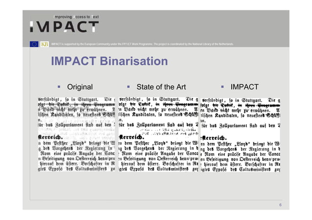 IMPACT OCR in a nutshell. Clemens Neudecker | PDF | Desktop Publishing | Computer Software and ...