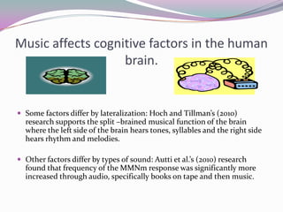 Impact And Role Music Plays On Learning | PPTX