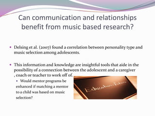 Impact And Role Music Plays On Learning | PPTX