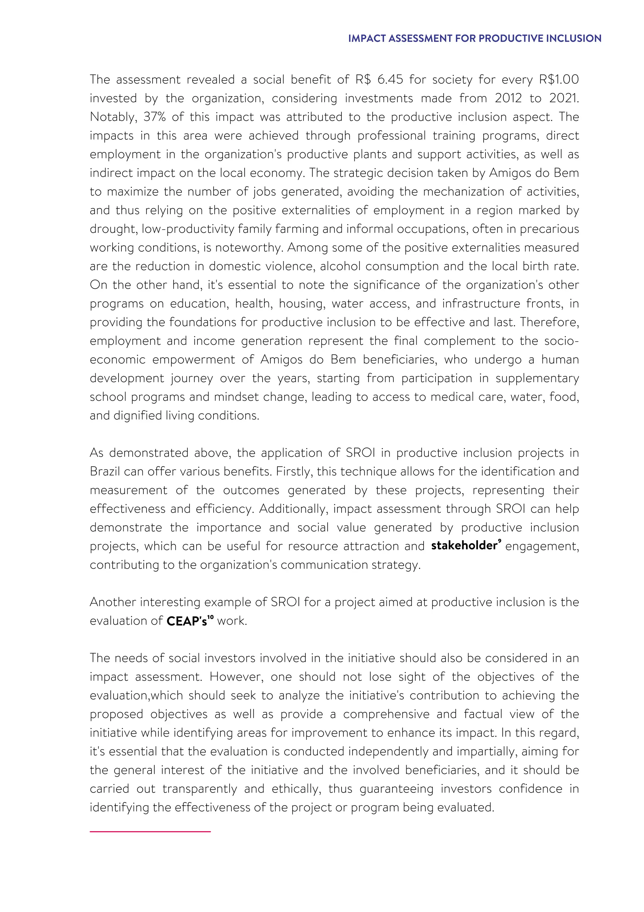 Impact Assessment for Productive Inclusion: Methodologies, Challenges ...