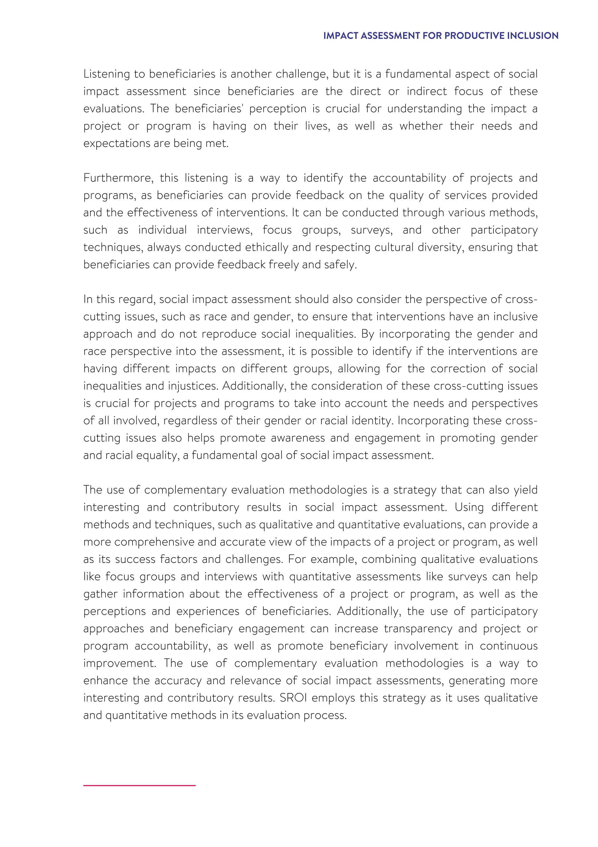 Impact Assessment for Productive Inclusion: Methodologies, Challenges, and Limitations | PDF ...