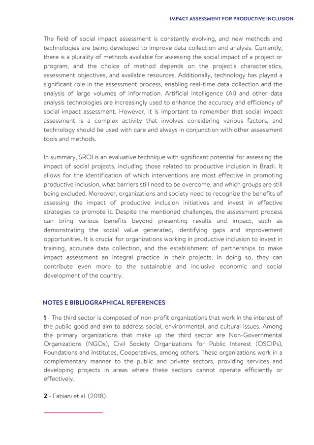 Impact Assessment for Productive Inclusion: Methodologies, Challenges, and Limitations | PDF ...