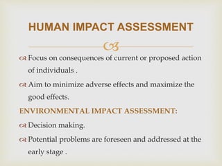 Impact assessment , monitoring and evaluation | PPTX