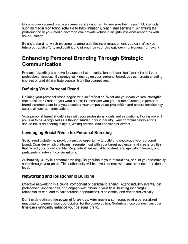 Impact Authority’s Strategic Communications Framework for Success.docx ...