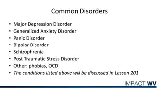 Mental Health 101 | PPTX | Mental Health | Diseases and Conditions