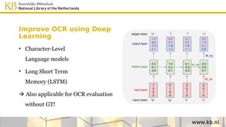 Evaluation and post-correction of OCR of digitised historical newspapers | PPT