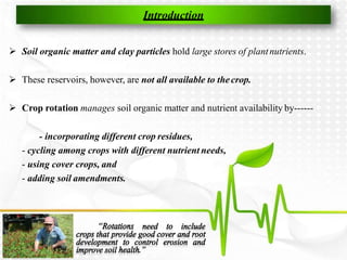 crop rotation by siddique ahmad university of agriculture peshawar | PPT