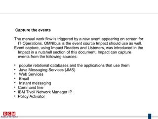 Netcool Impact docs | PPT | Email | Internet