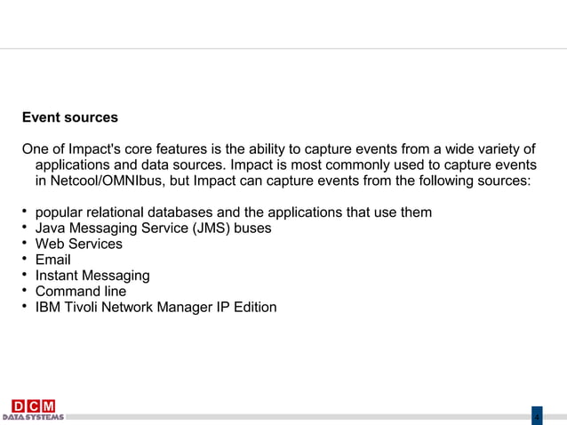 Netcool Impact docs | PPT | Email | Internet