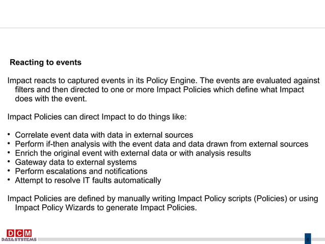 Netcool Impact docs | PPT | Email | Internet