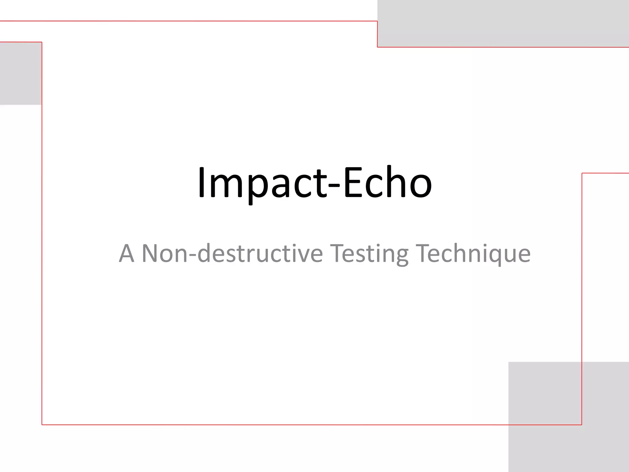 Impact echo | PPT