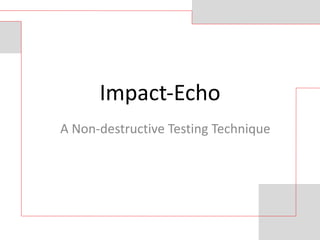 Impact echo | PPT