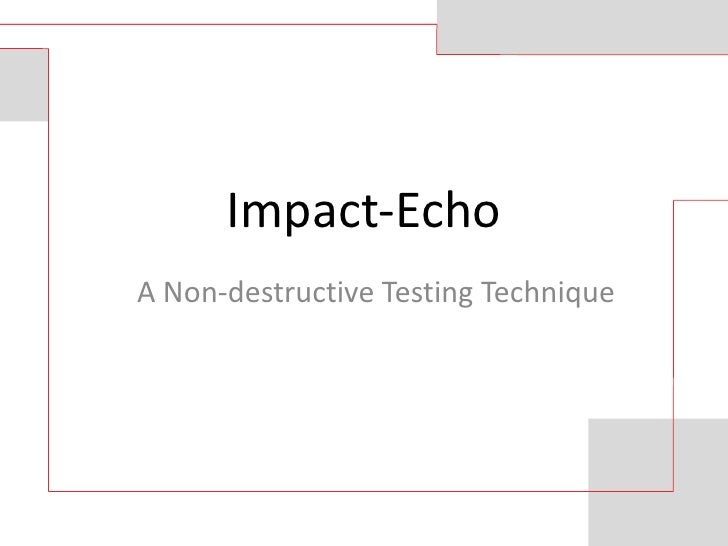 Impact echo