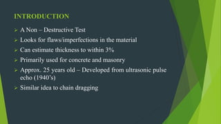 IMPACT ECHO TEST on destructive Test .pptx