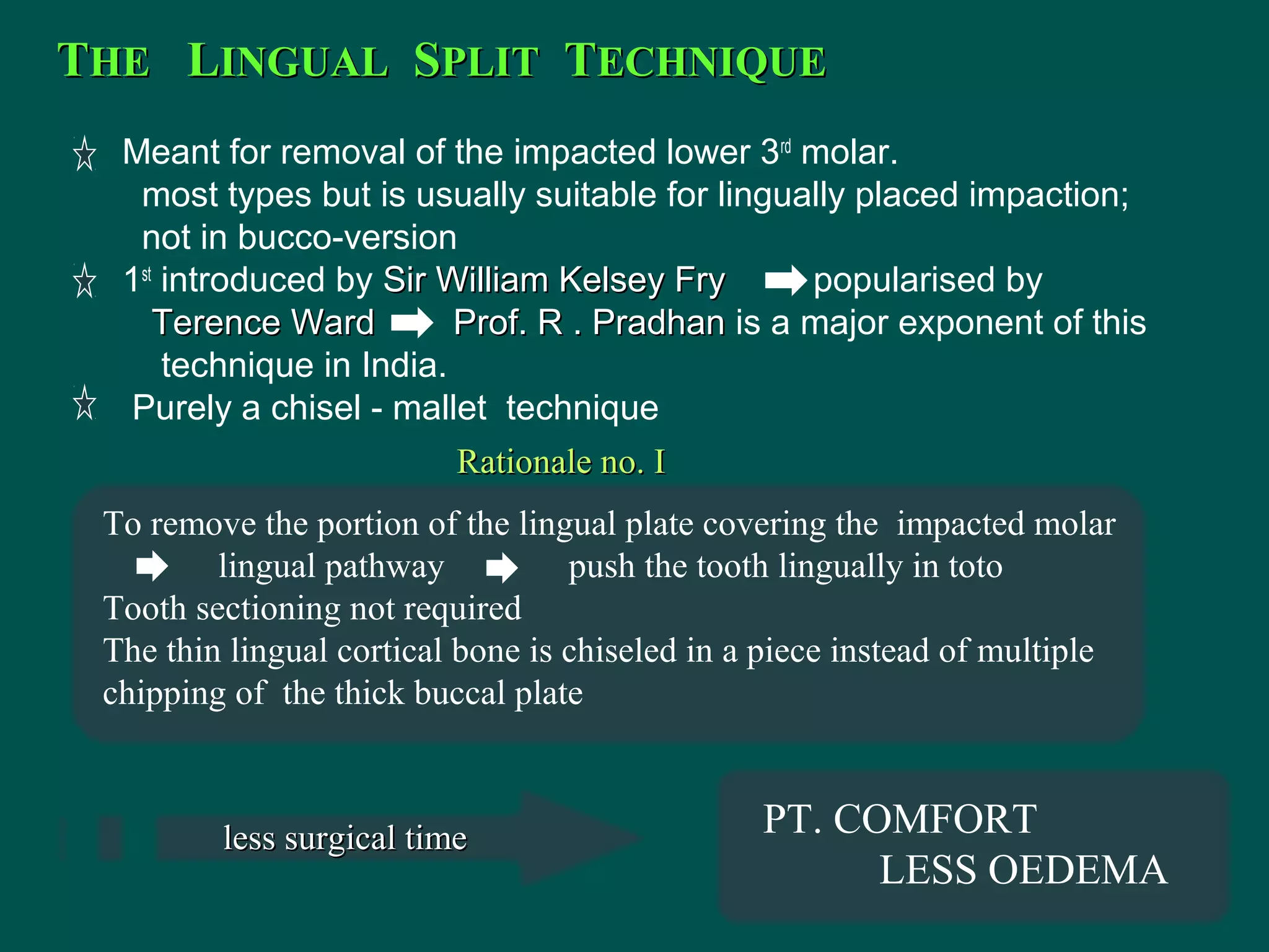 Lower 3rd molar impaction,its assessment and the buccal approach vz the ...