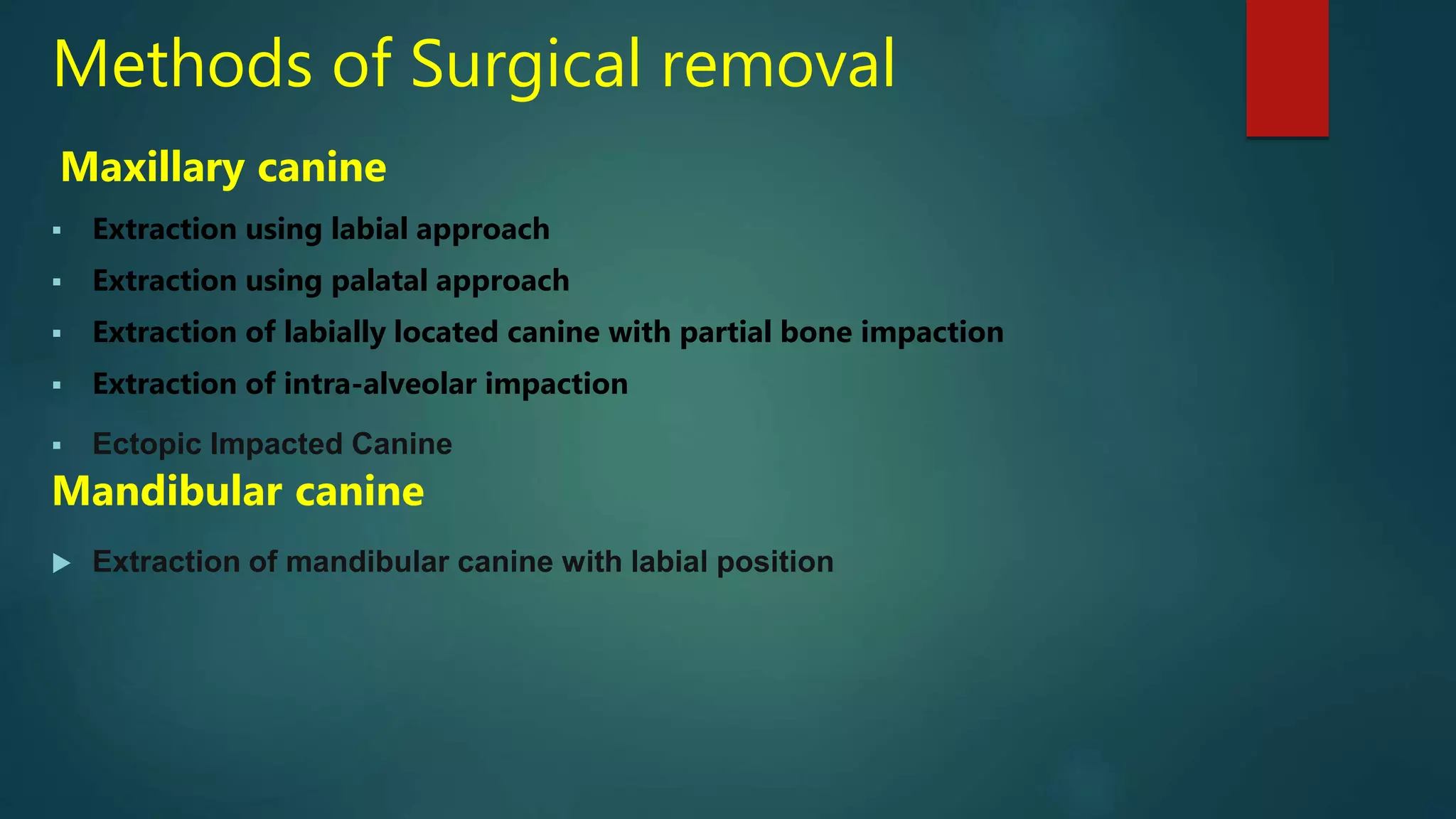 Impacted canine | PPTX