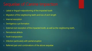 Impacted canine | PPTX